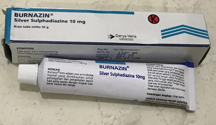 كريم بيرنازين دهان موضعي مضاد للبكتيريا لعلاج الحروق والقرح Burnazin ...