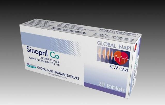 اقراص سينوبريل لعلاج ارتفاع ضغط الدم وحالات فشل عضلة القلب SINOPRIL – روشتة