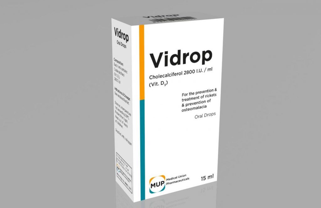 نقط فم فيدروب فيتامين د3 يساعد على إمتصاص الكالسيوم VIDROP - روشتة للدواء