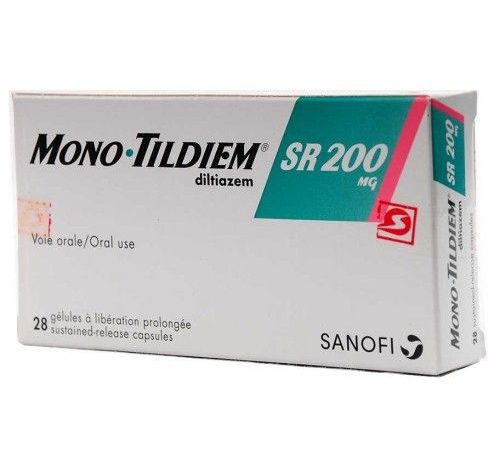 كبسولات مونو تيلديم MONO TILDIEM لعلاج ارتفاع ضغط الدم والذبحة الصدرية ...